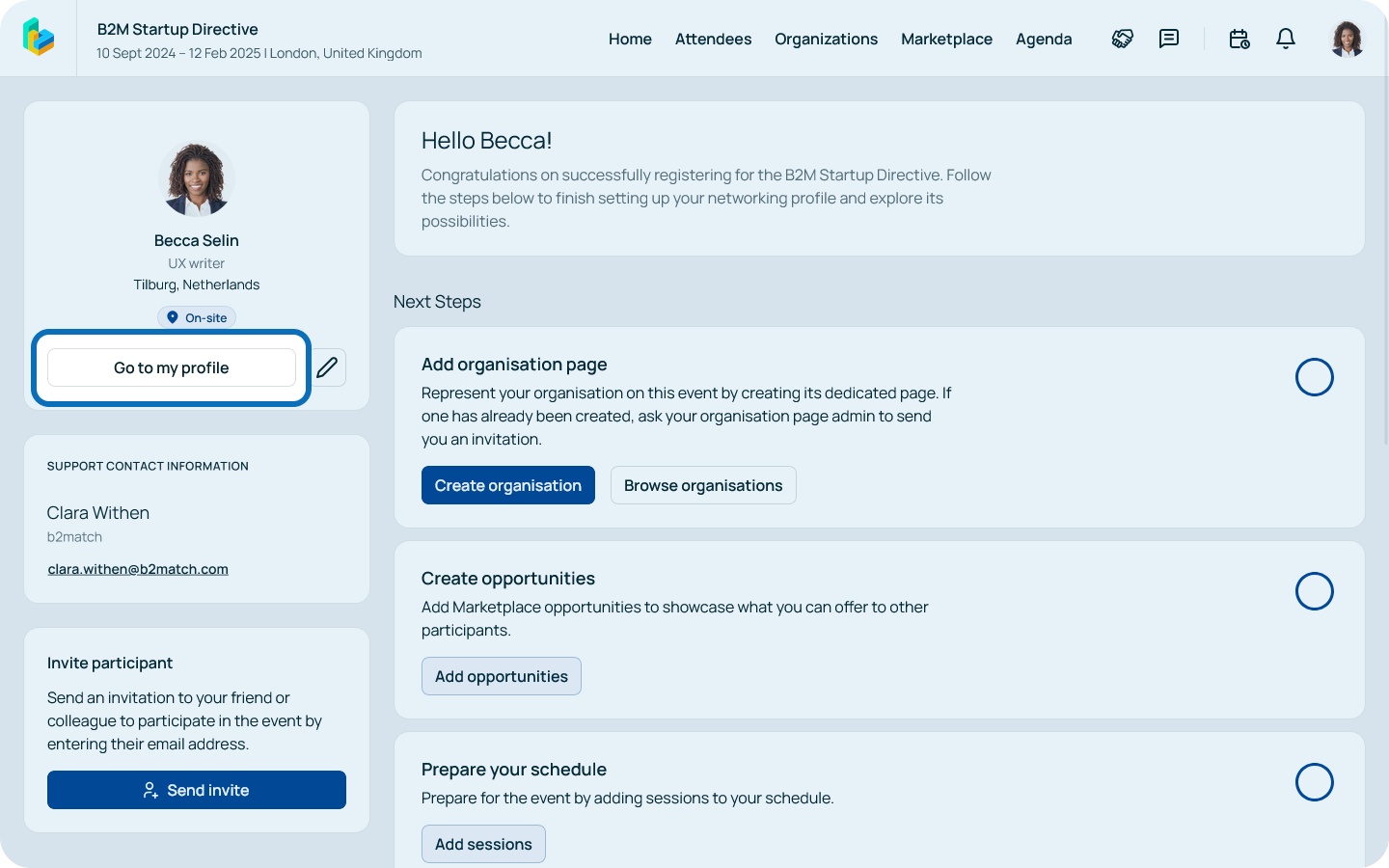 Creating & Editing My Profile