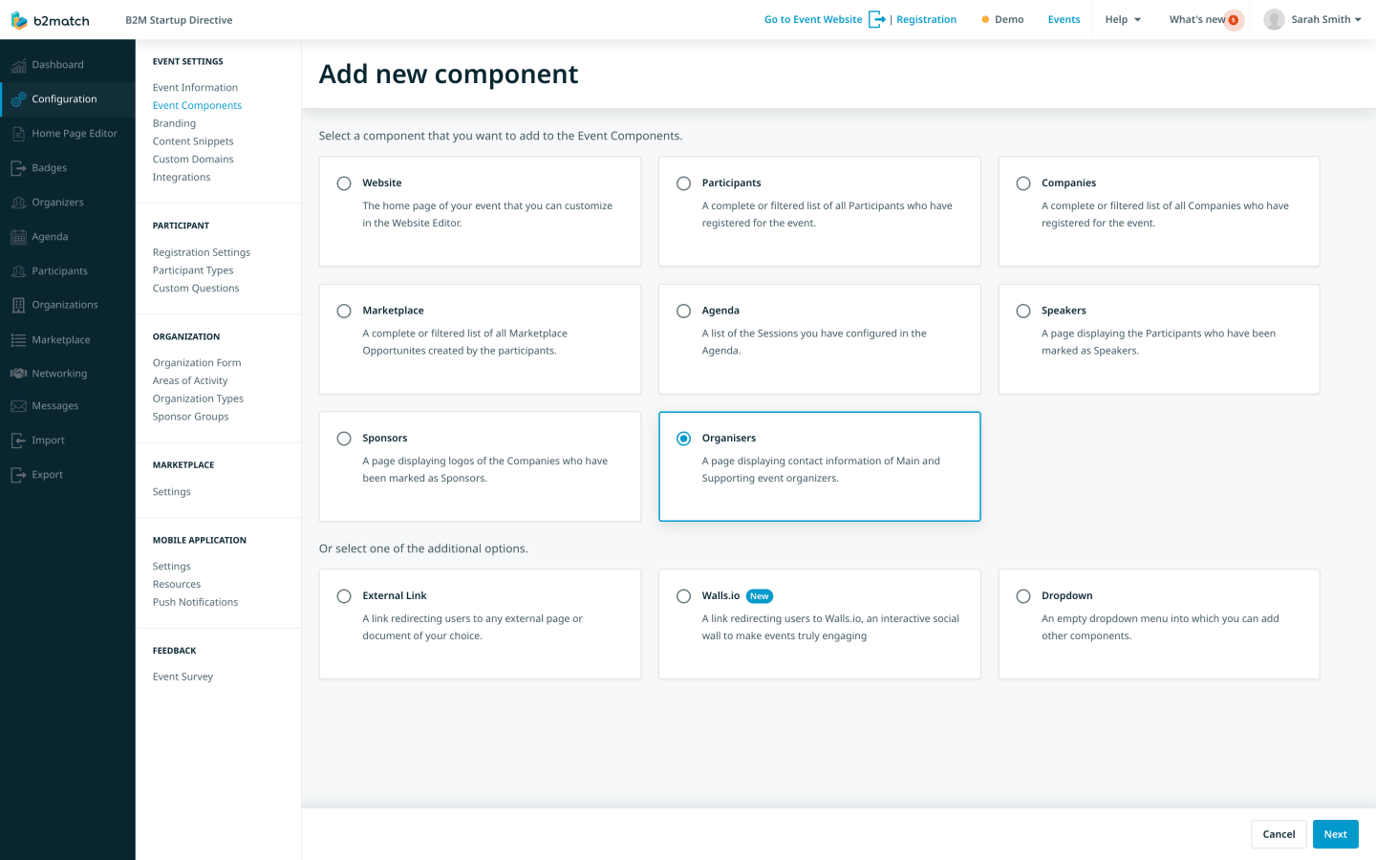 Exploring & Configuring Components