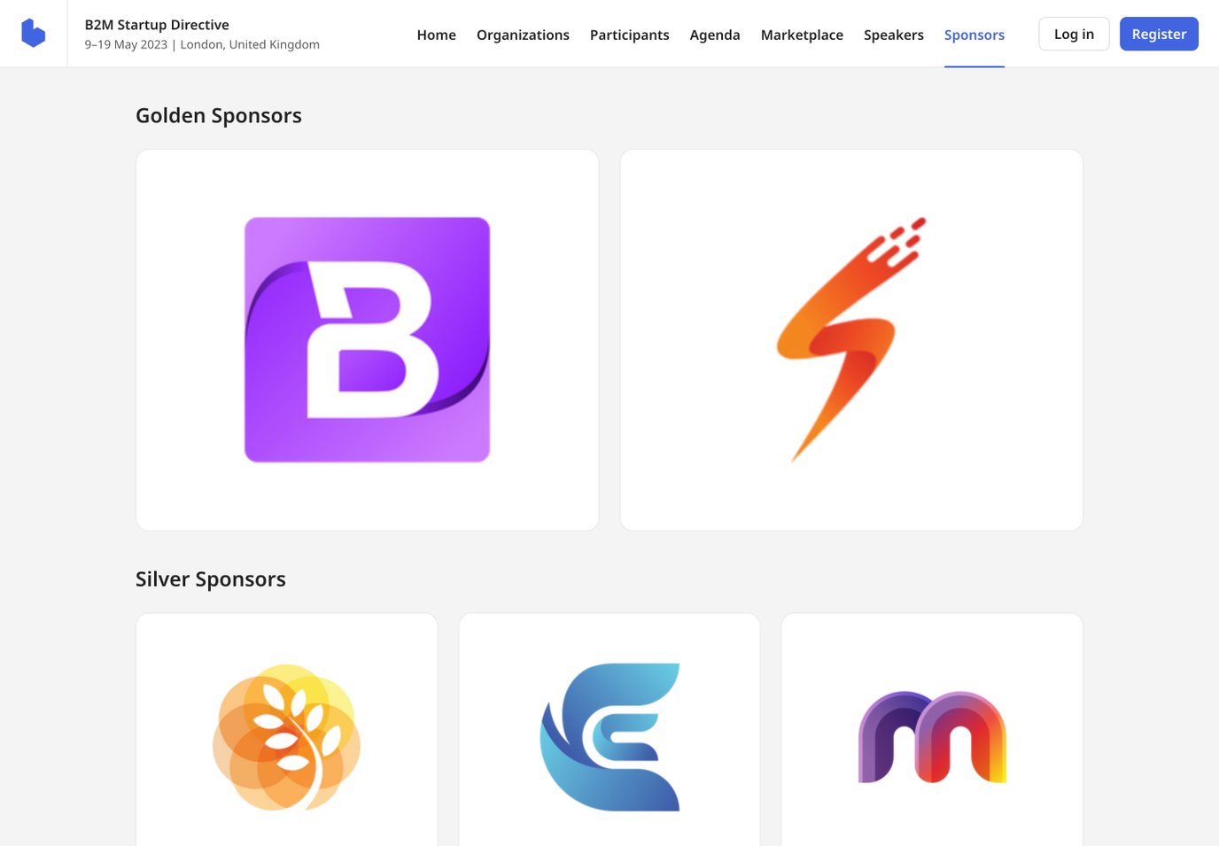 Creating the Sponsors Page